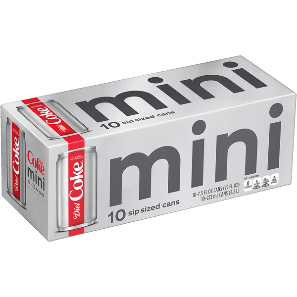 Coca Cola Mini Diet Coke 10 PK – Seabra Foods Online