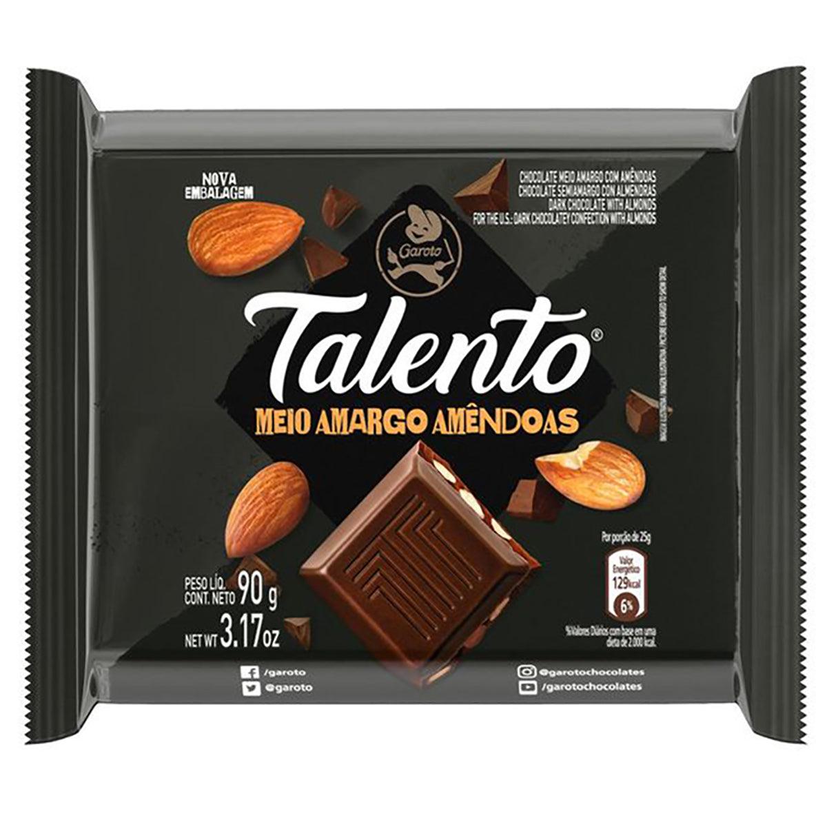 Garoto Tal Dark Choc W/Almonds – Seabra Foods Online