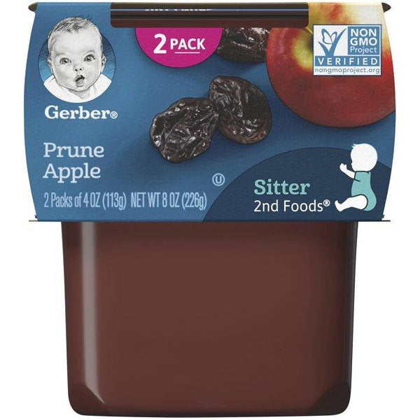 Gerber 2nd Stg Prune/Apple 2pk – Seabra Foods Online