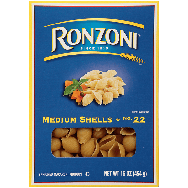 Ronzoni Medium Shells 16oz – Seabra Foods Online
