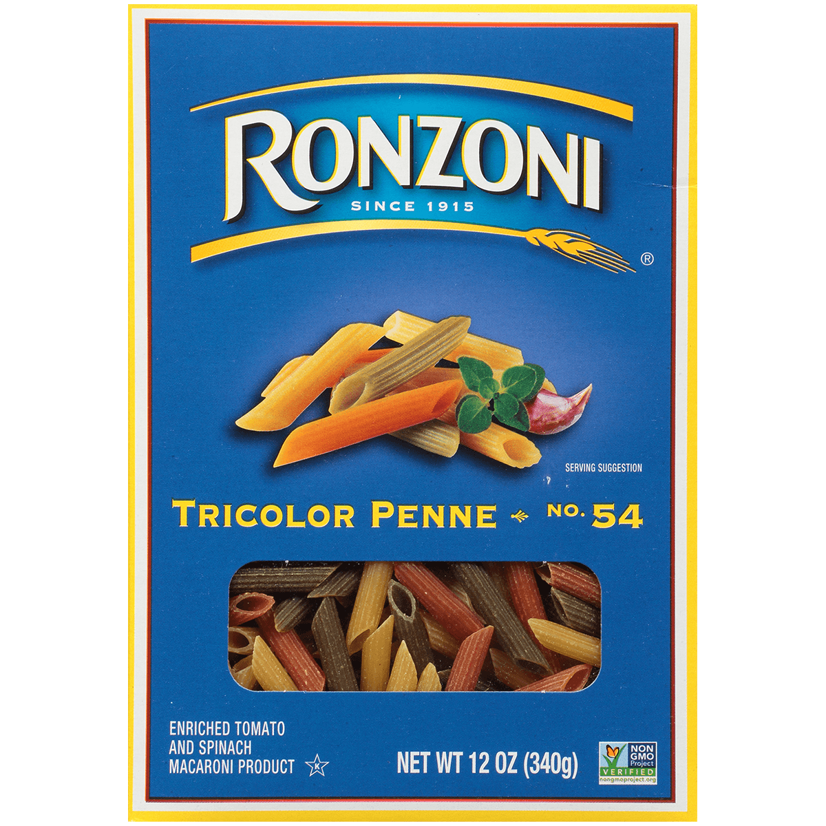 Ronzoni Tricolor Penne 12oz – Seabra Foods Online